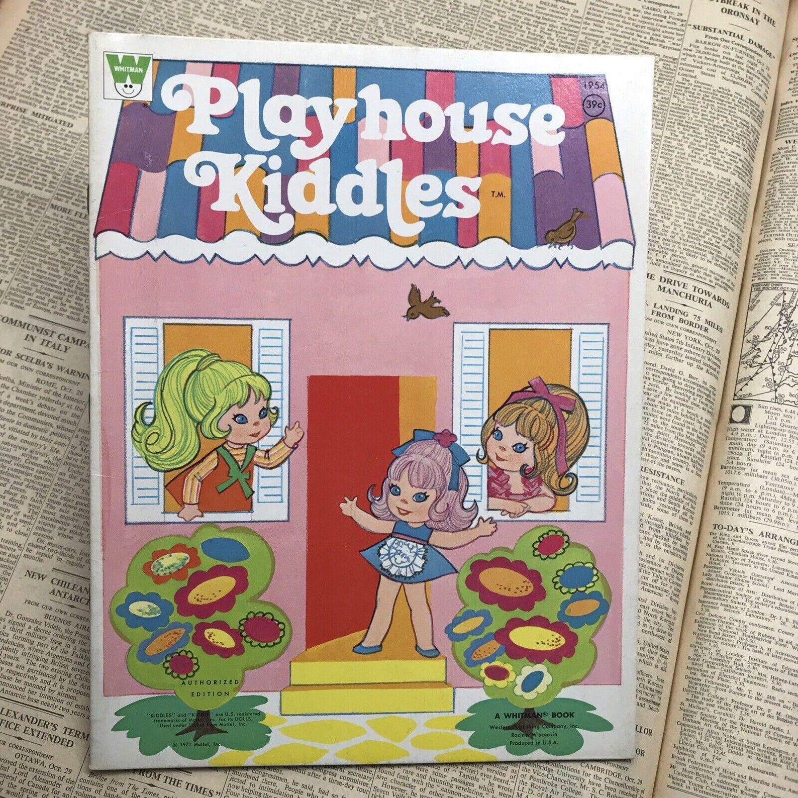 Paper Dolls Uncut Liddle Kiddles Playhouse Kiddles 1971 - Etsy