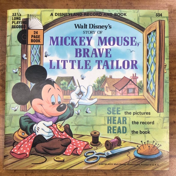 Mickey Mouse Brave Little Tailor - Etsy