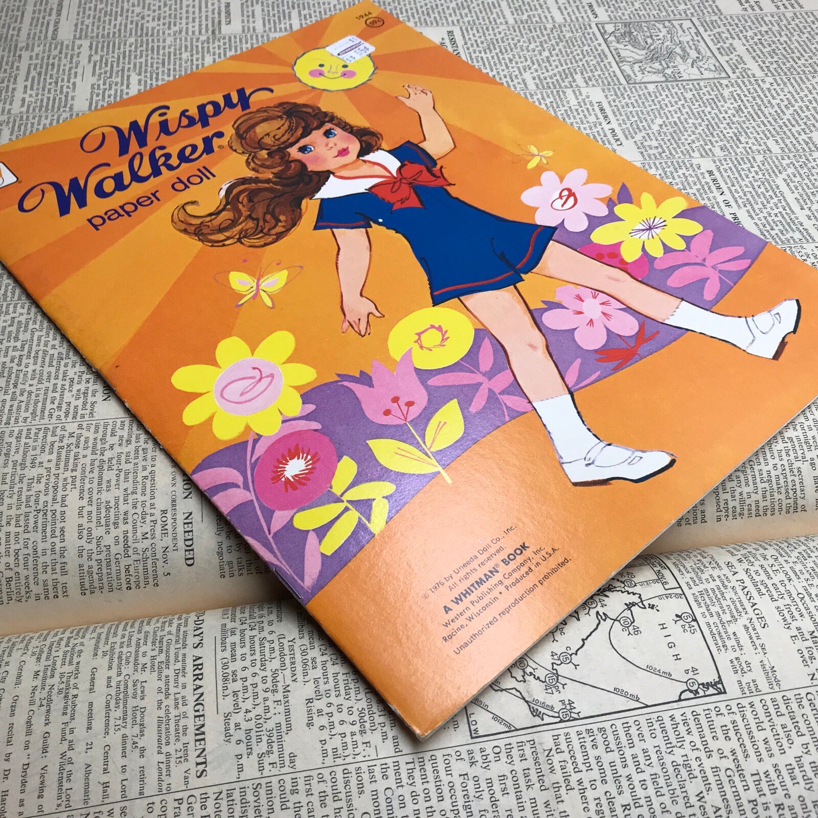 Paper Doll Book Uncut 1976 Whitman Wispy Walker - Etsy