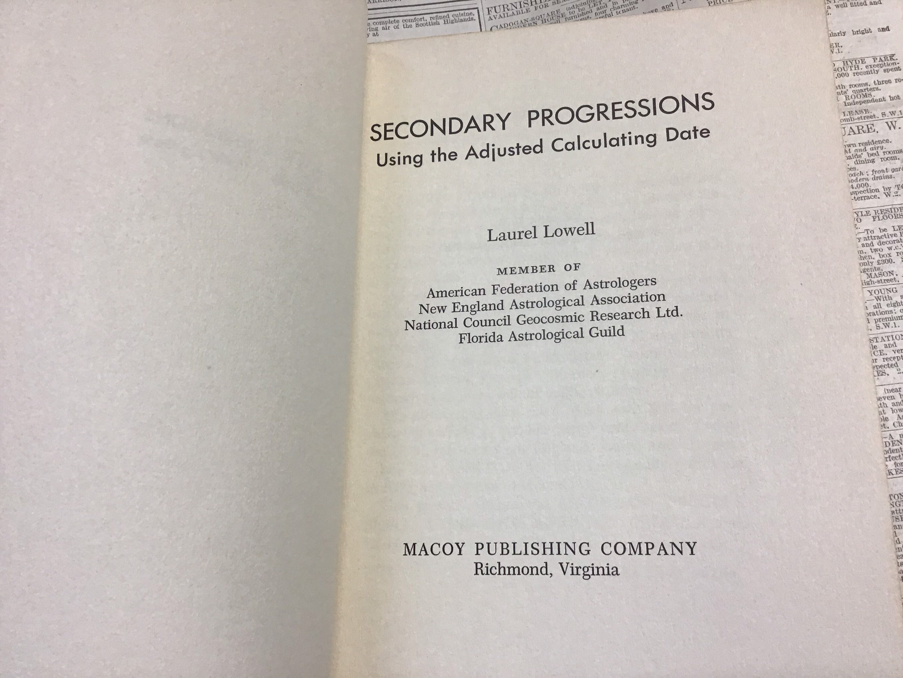 Secondary Progressions: Using the Adjusted Calculating Date by | Etsy