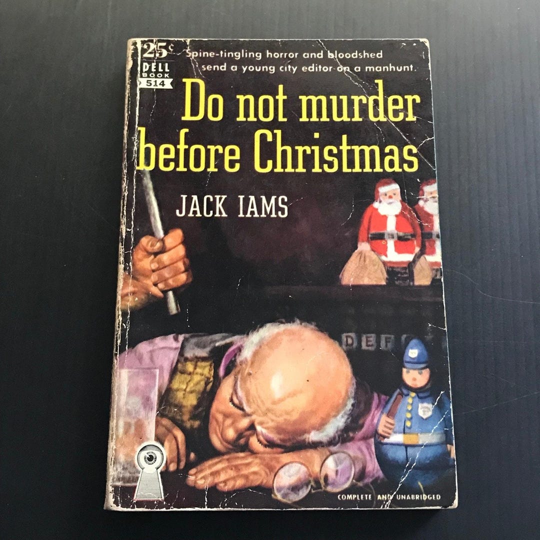 Do Not Murder Before Christmas Jack Iams Dell Book 514 1949 Mystery - Etsy