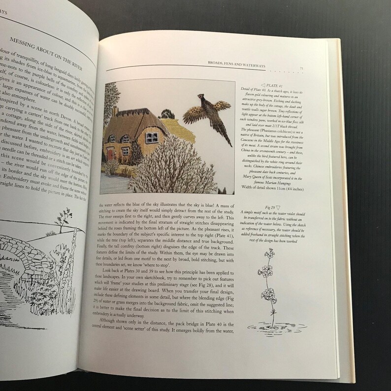 The Embroiderer's Country Album Helen M. Stevens 1994 Illustrated Craft ...