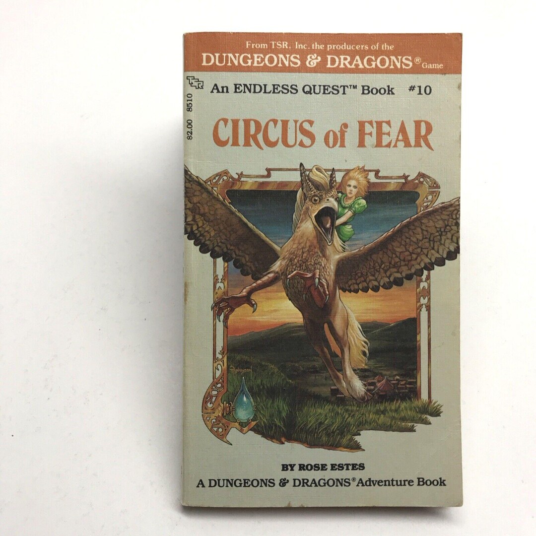 Dungeons & Dragons~circus of Fear~endless Quest Book #10~1st Printing ...