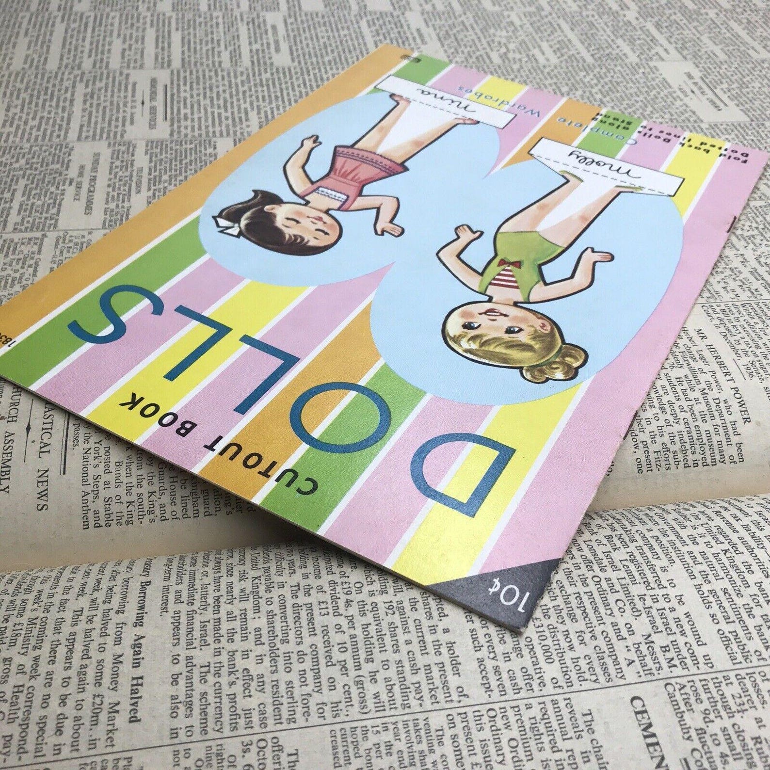 Paper Dolls Uncut Dolls Molly & Nina Samuel Lowe Co. - Etsy