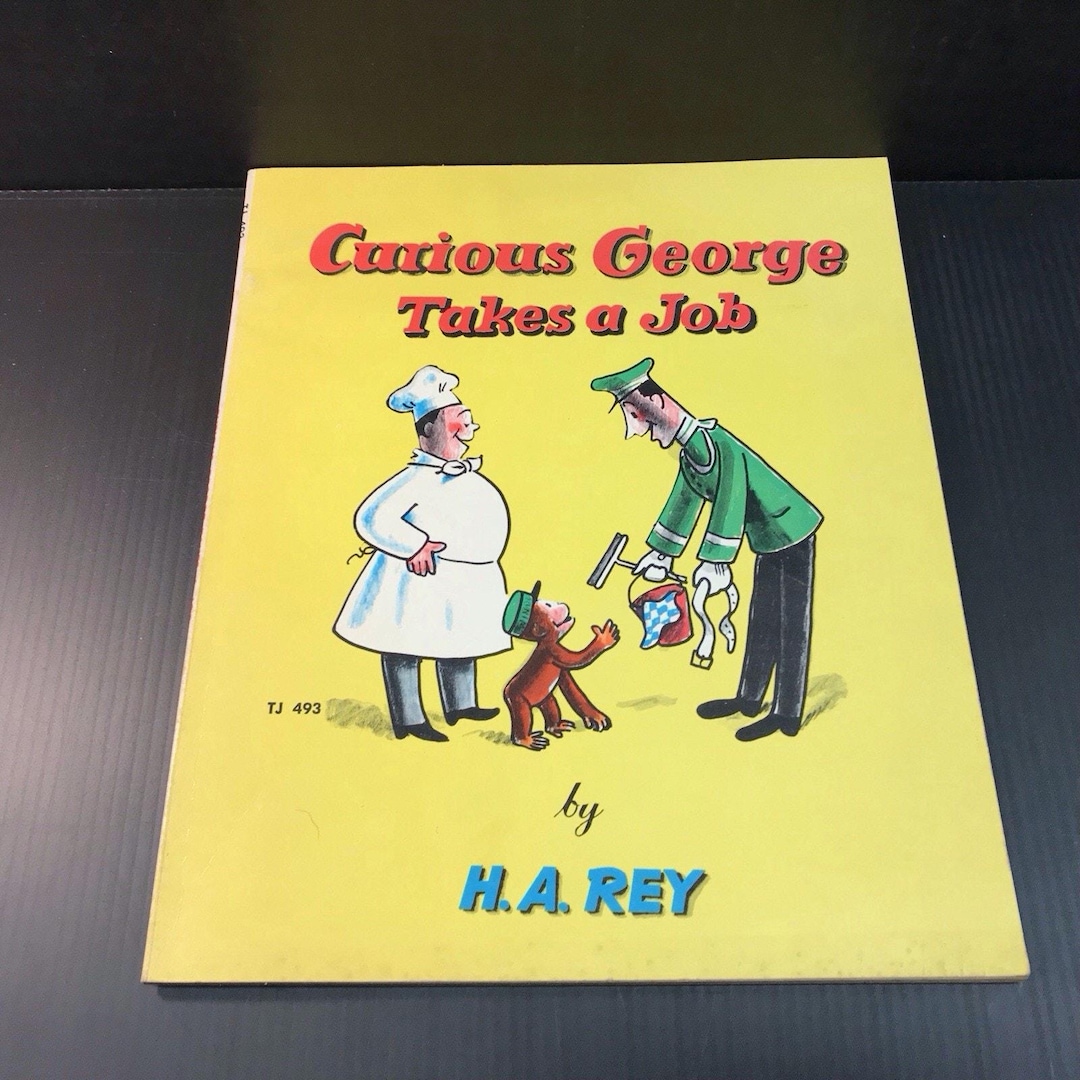 Curious George Takes A Job Rey Scholastic 1974 Paperback - Etsy