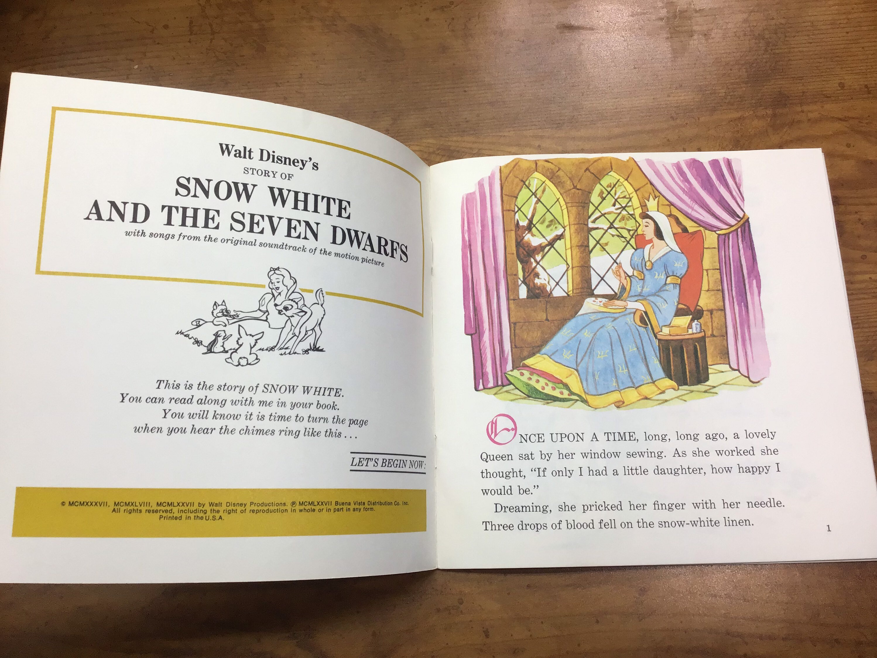 Walt Disneys Story of Snow White and the Seven Dwarfs, 1977 See Hear ...