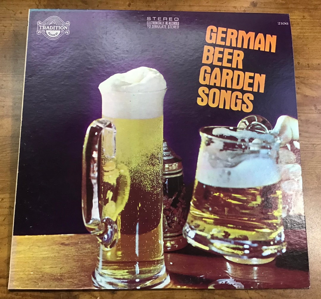German Beer Garden Songs, Vintage Munich Meistersingers 1972 Tradition Everest Records, German ...