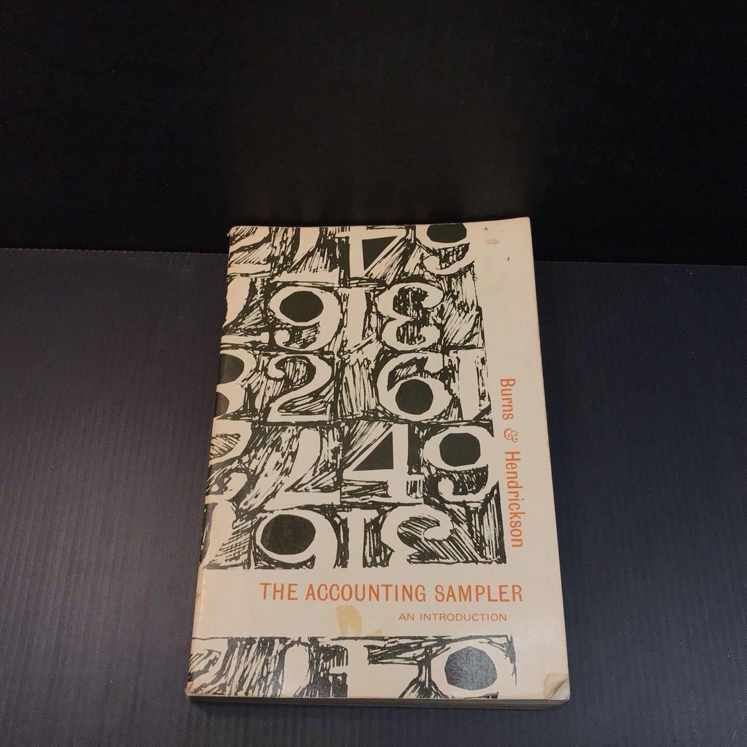 The Accounting Sampler Burns, Hendrickson Mcgraw-hill 1967 TPB - Etsy