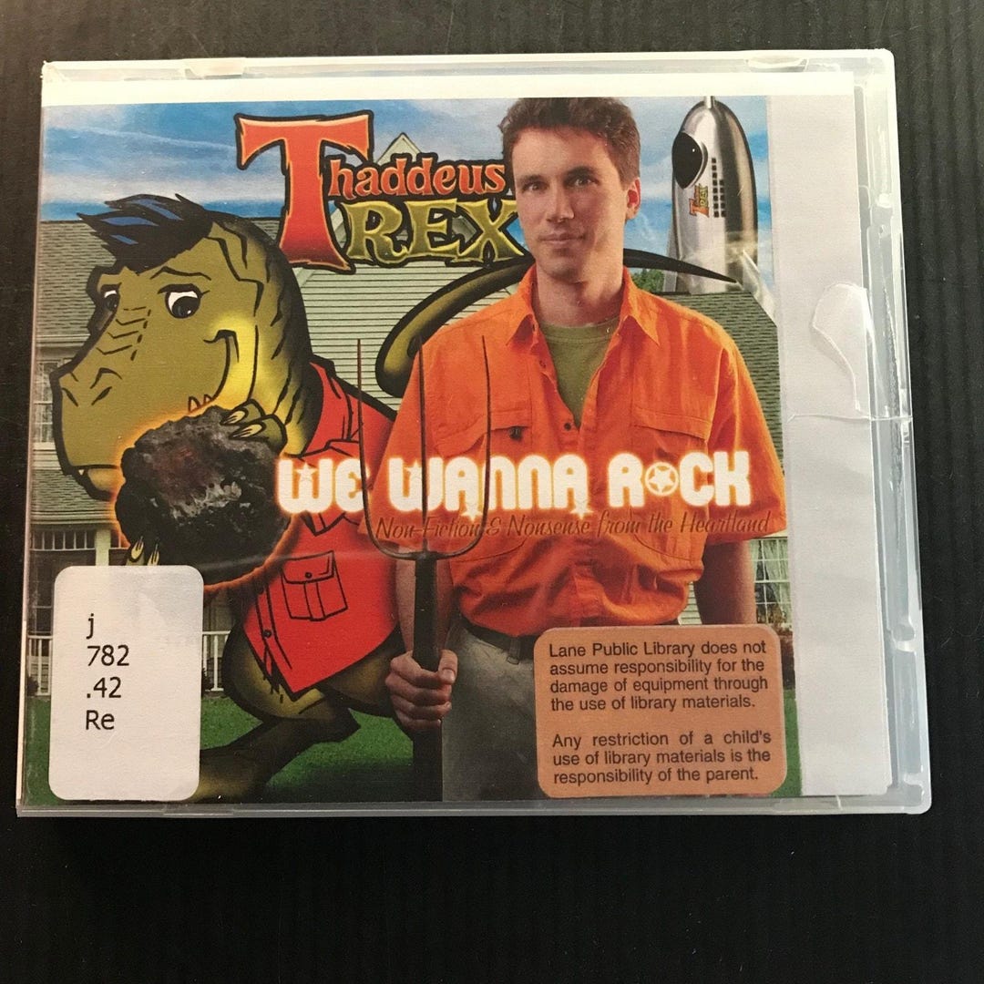 Thaddeus Rex - We Wanna Rock CD 2006 Kids Rock Label T-rex Music - Etsy