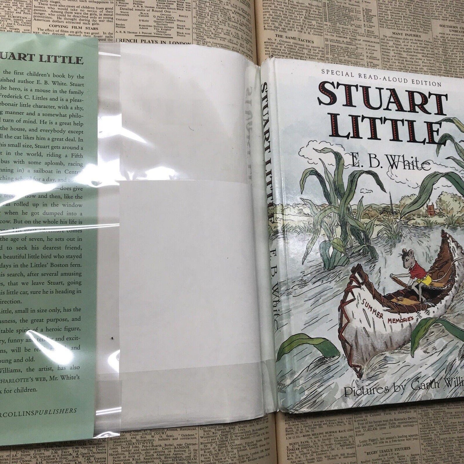 Stuart Little 1999 1st Ed Special Read-aloud Oversize HC W Protected DJ ...