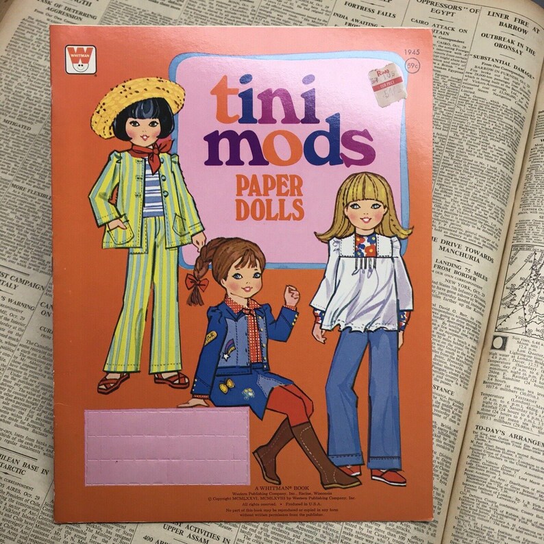 Paper Dolls Uncut Tini Mods 1976 - Etsy