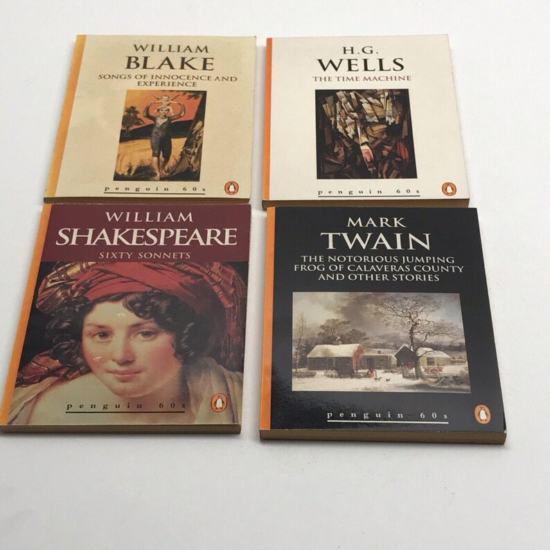 William Blake~shakespeare~twain~h G Wells Time Machine~penguin 60’s Lot ...