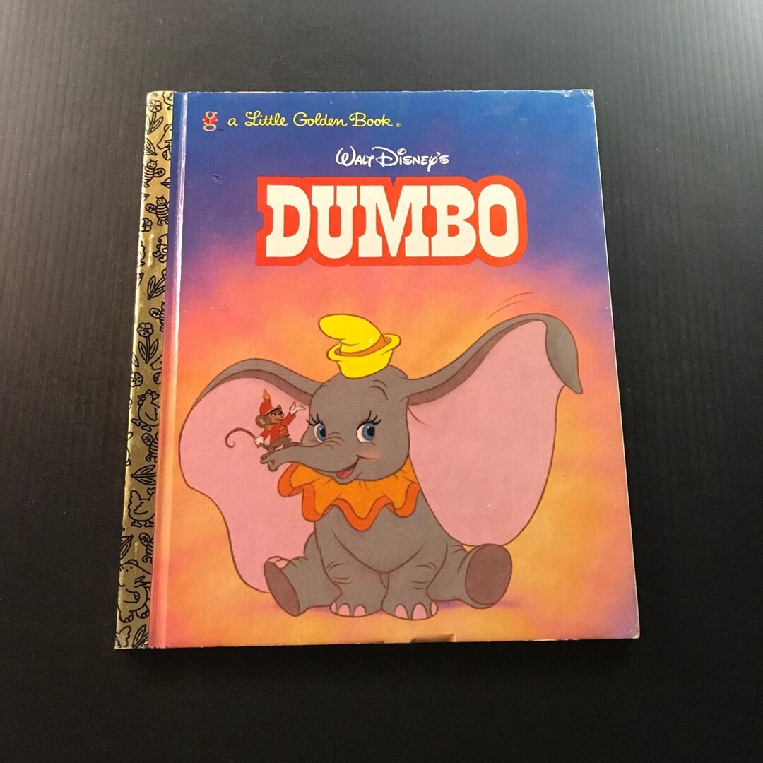 Walt Disney's Dumbo Teddy Slater 1988 First Edition Illustrated Golden ...