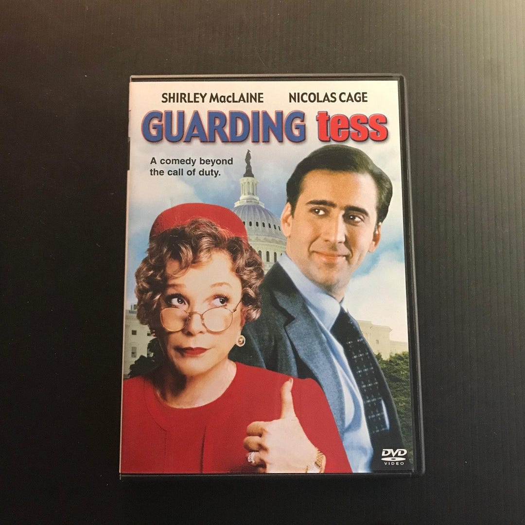 Guarding Tess DVD 1994 Shirley Maclaine Nicolas Cage Comedy - Etsy
