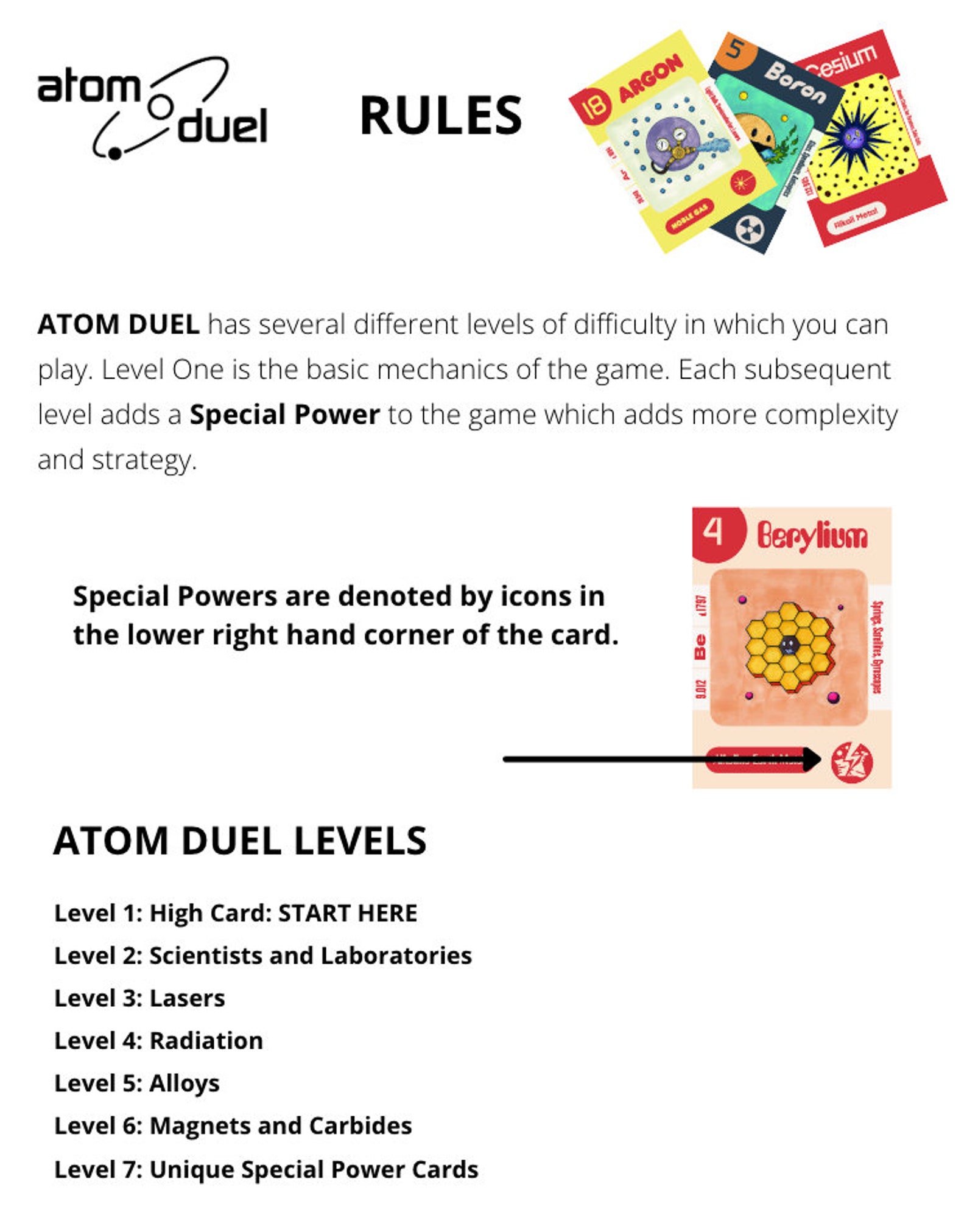 Atom Duel: the Periodic Table Card Deck - Etsy