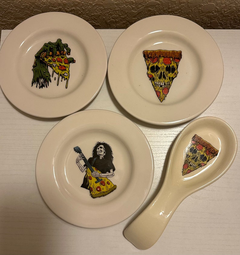 Ceramic Plate and Spoon Rest Set - Etsy