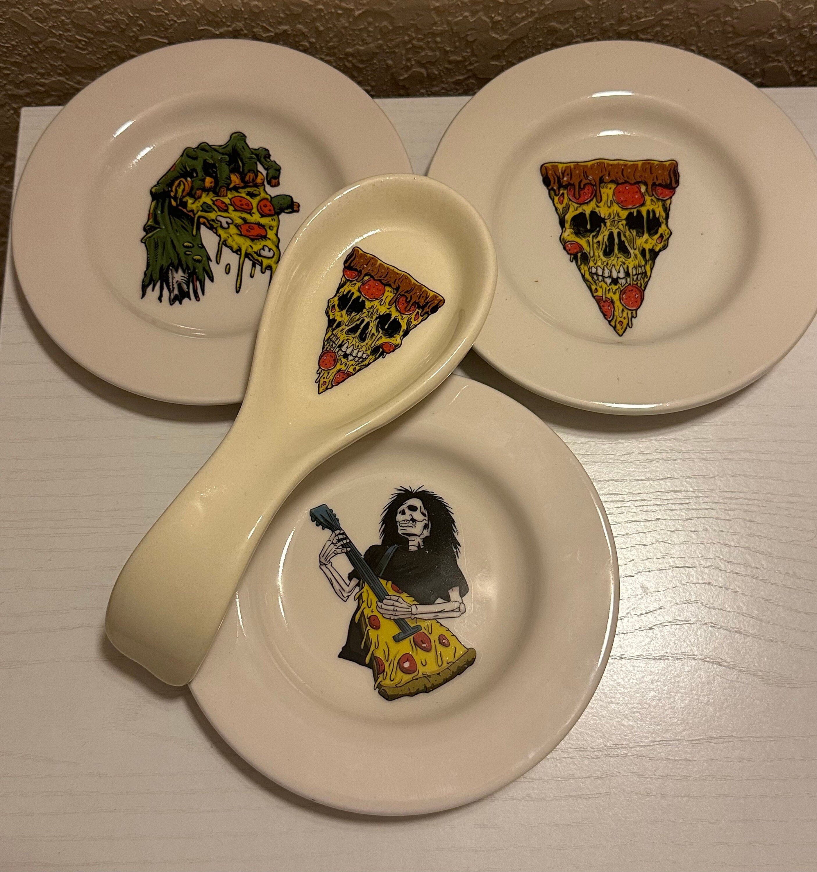 Ceramic Plate and Spoon Rest Set - Etsy
