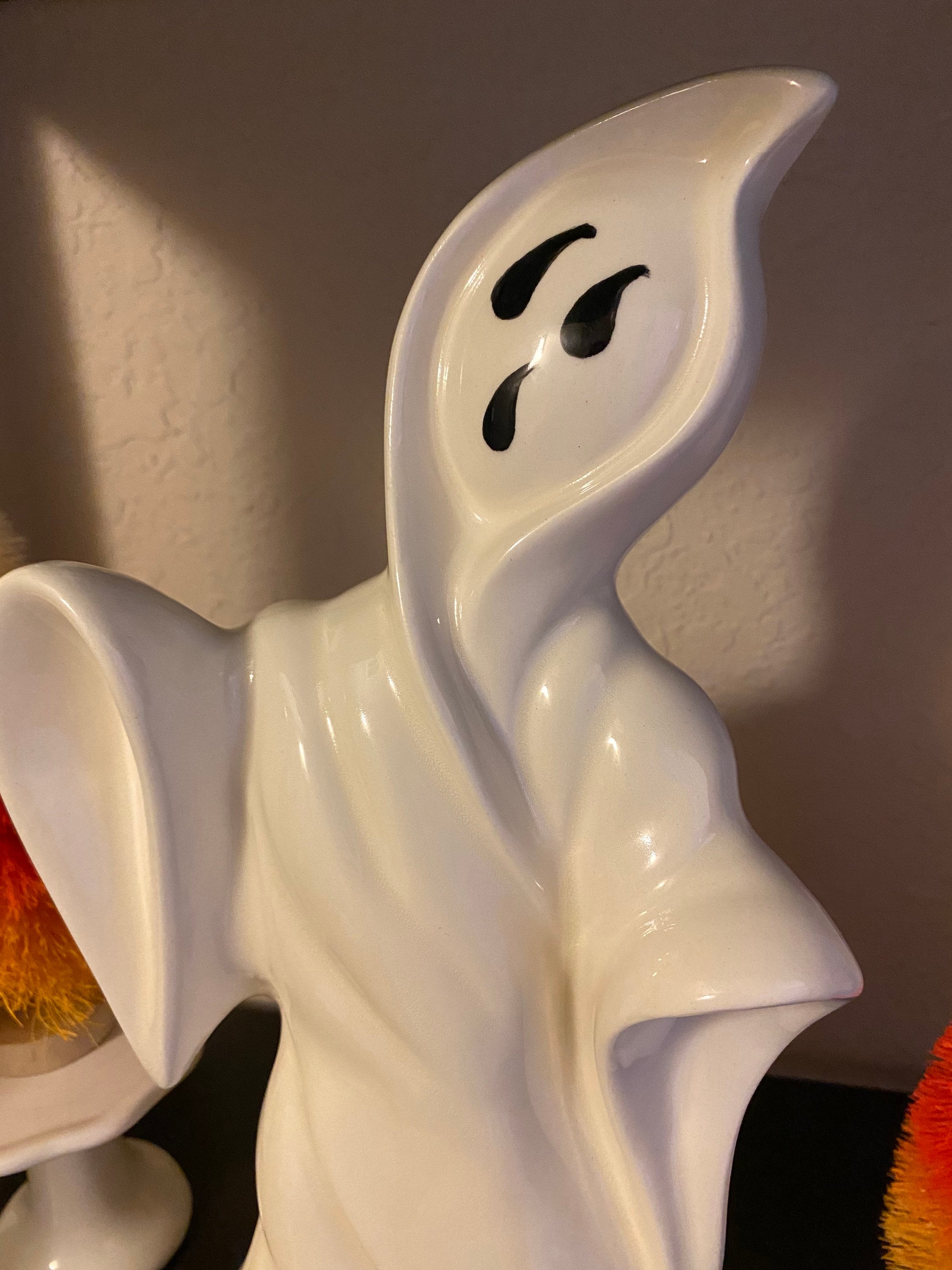 Vintage 11.5 Ceramic Ghost - Etsy