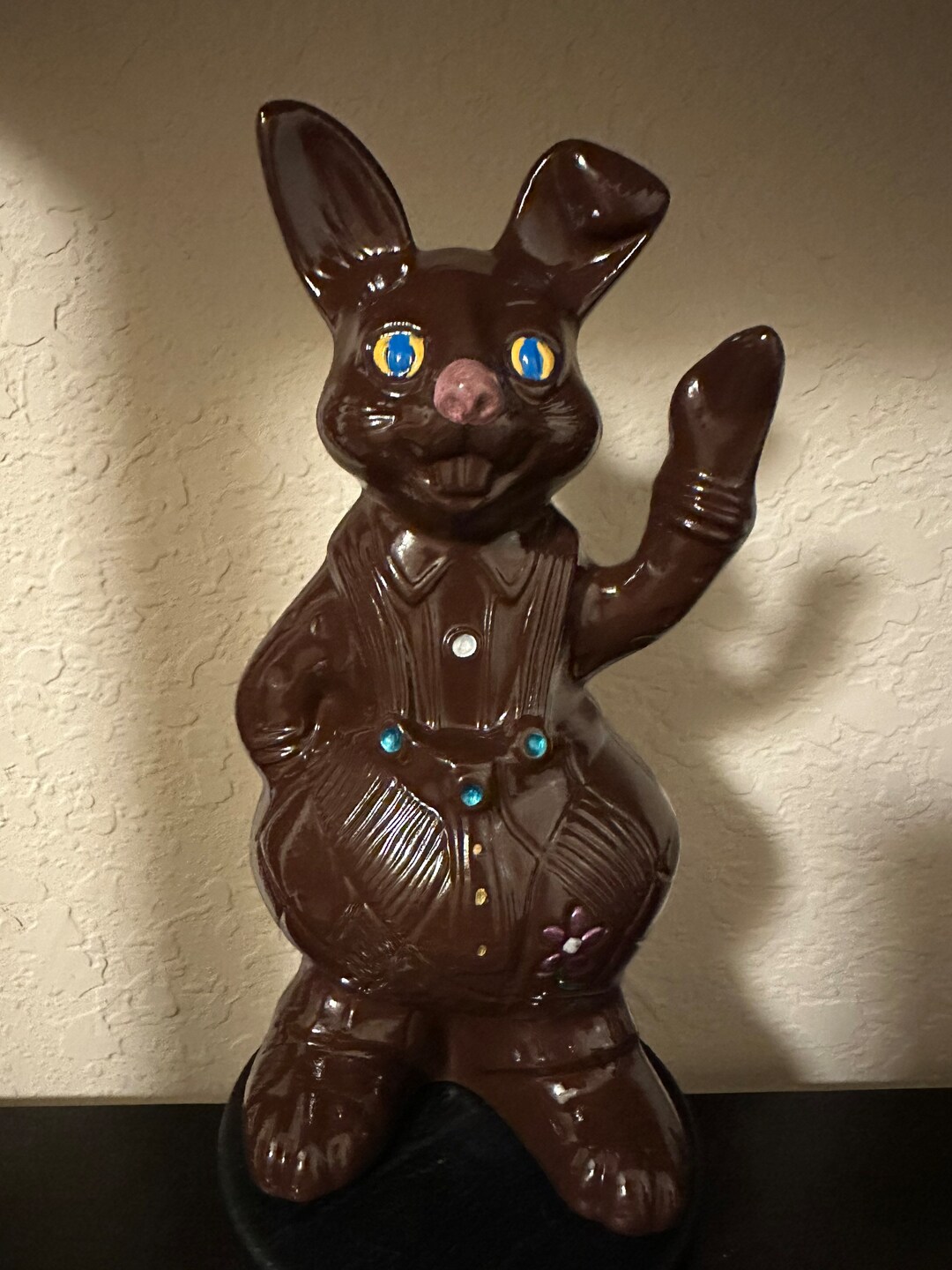 Ceramic Chocolate Bunny - Etsy