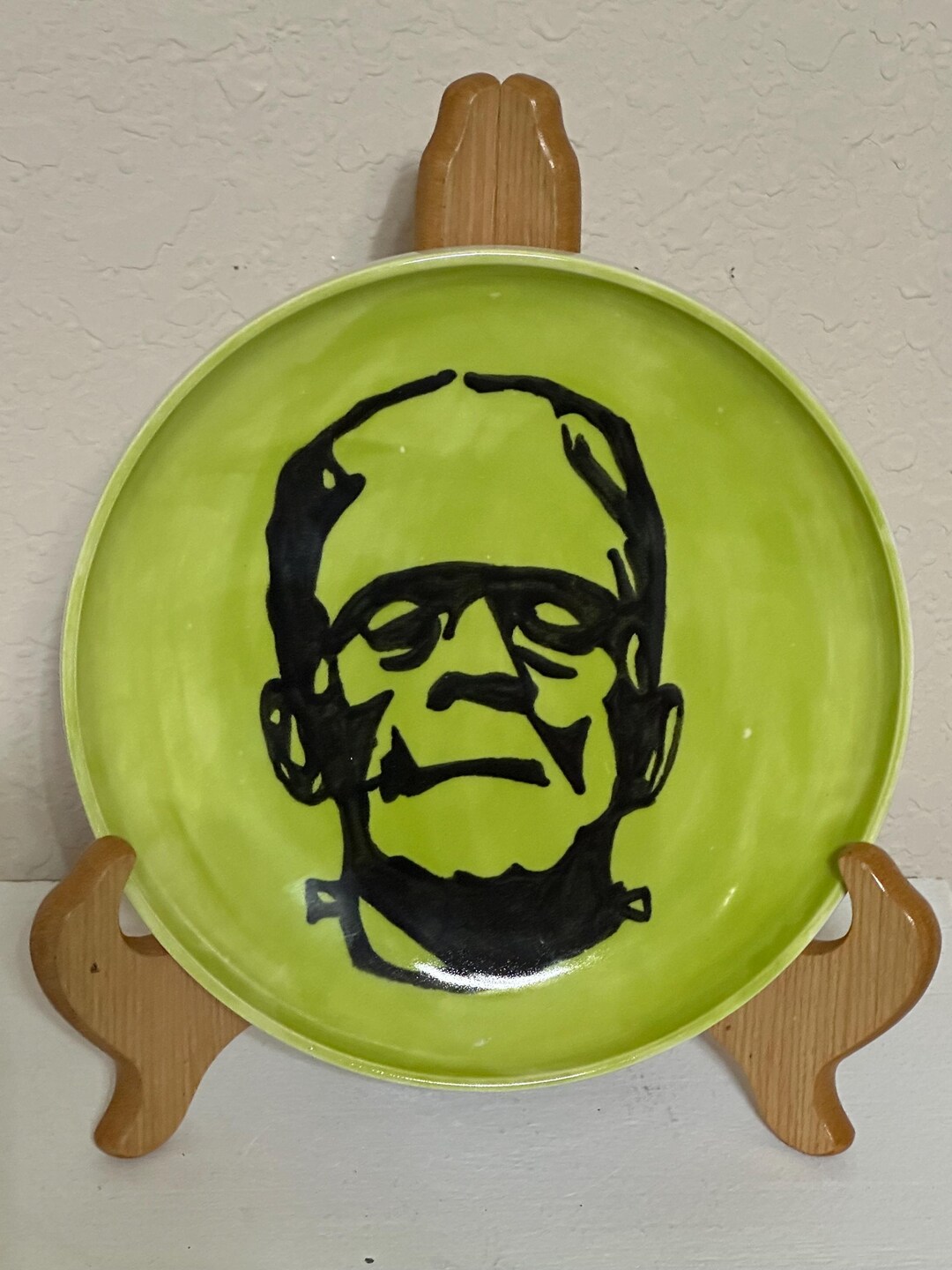 Ceramic Frankenstein Plate - Etsy