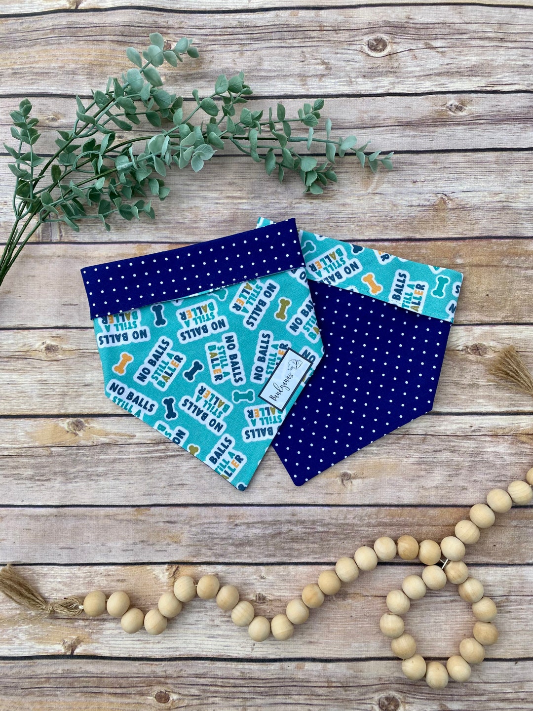 Still a Baller Dog Bandana//polka Dot Dog Bandana//ball Dog Bandana ...