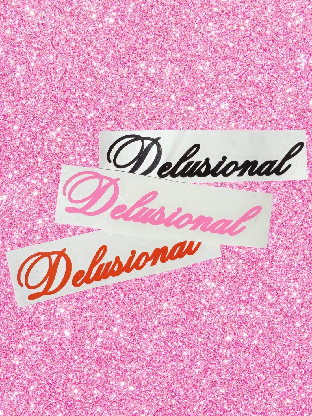 Delusional Decal: 4.5" Funny Vinyl Sticker - Gen Z Humor - Etsy