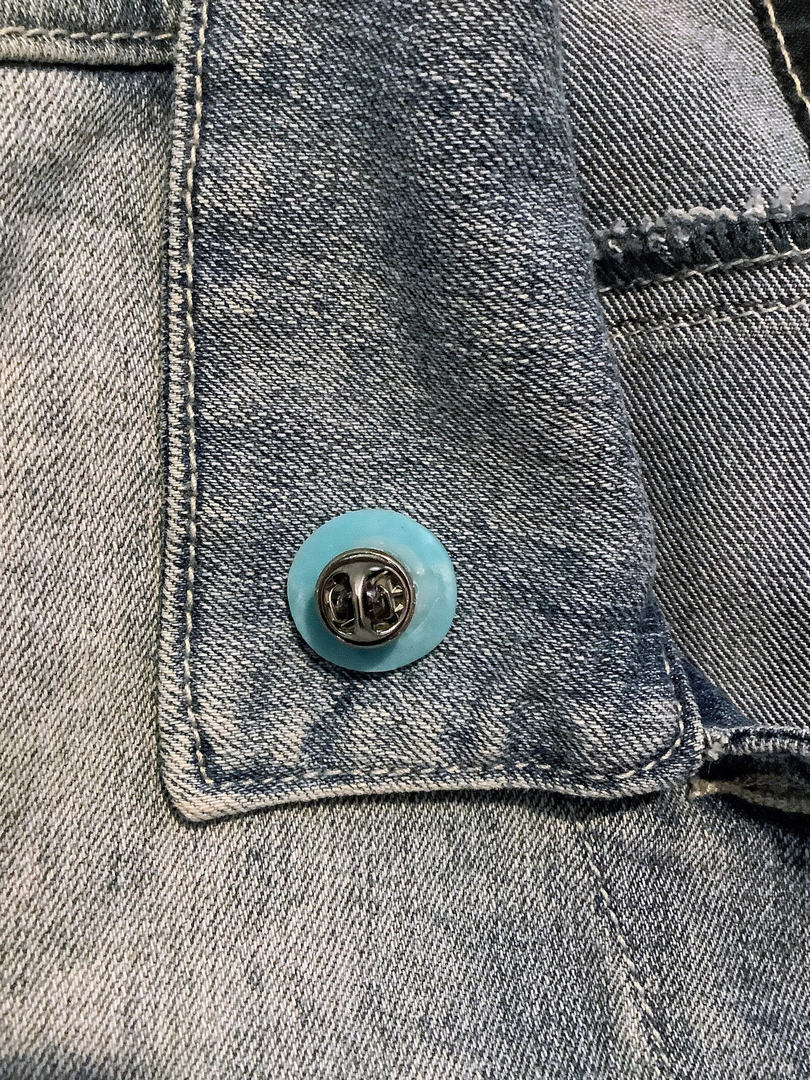 Happy Earth Clay Pin - Etsy