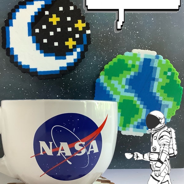 Perler Bead Coaster - Etsy