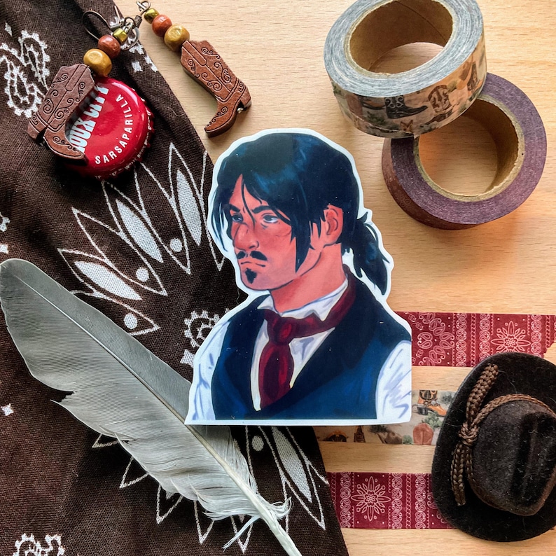 RDR Cowboy Stickers - Etsy