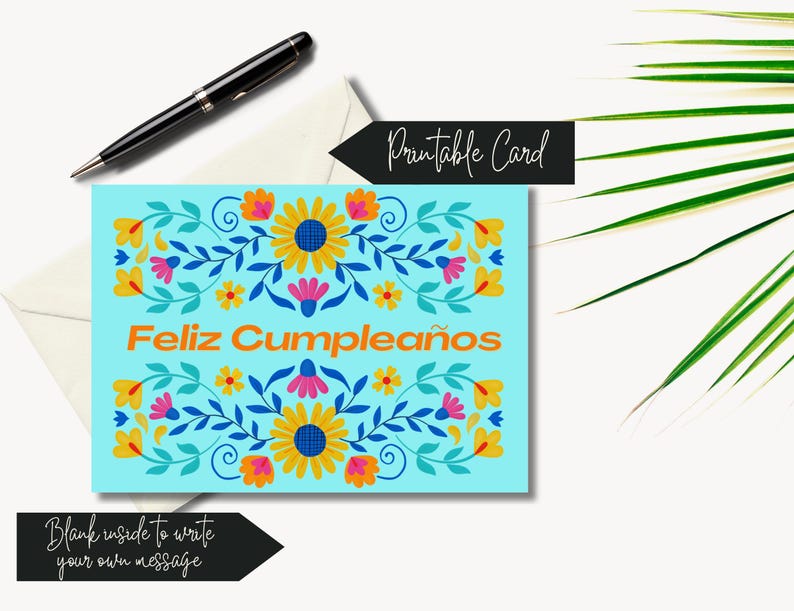 Feliz Cumpleaños | SPANISH Happy Birthday Card | Mexican Birthday ...