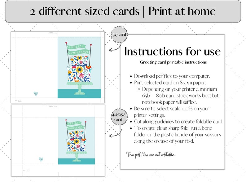 Feliz Cumpleaños Tarjeta | SPANISH Happy Birthday Card | Mexican ...