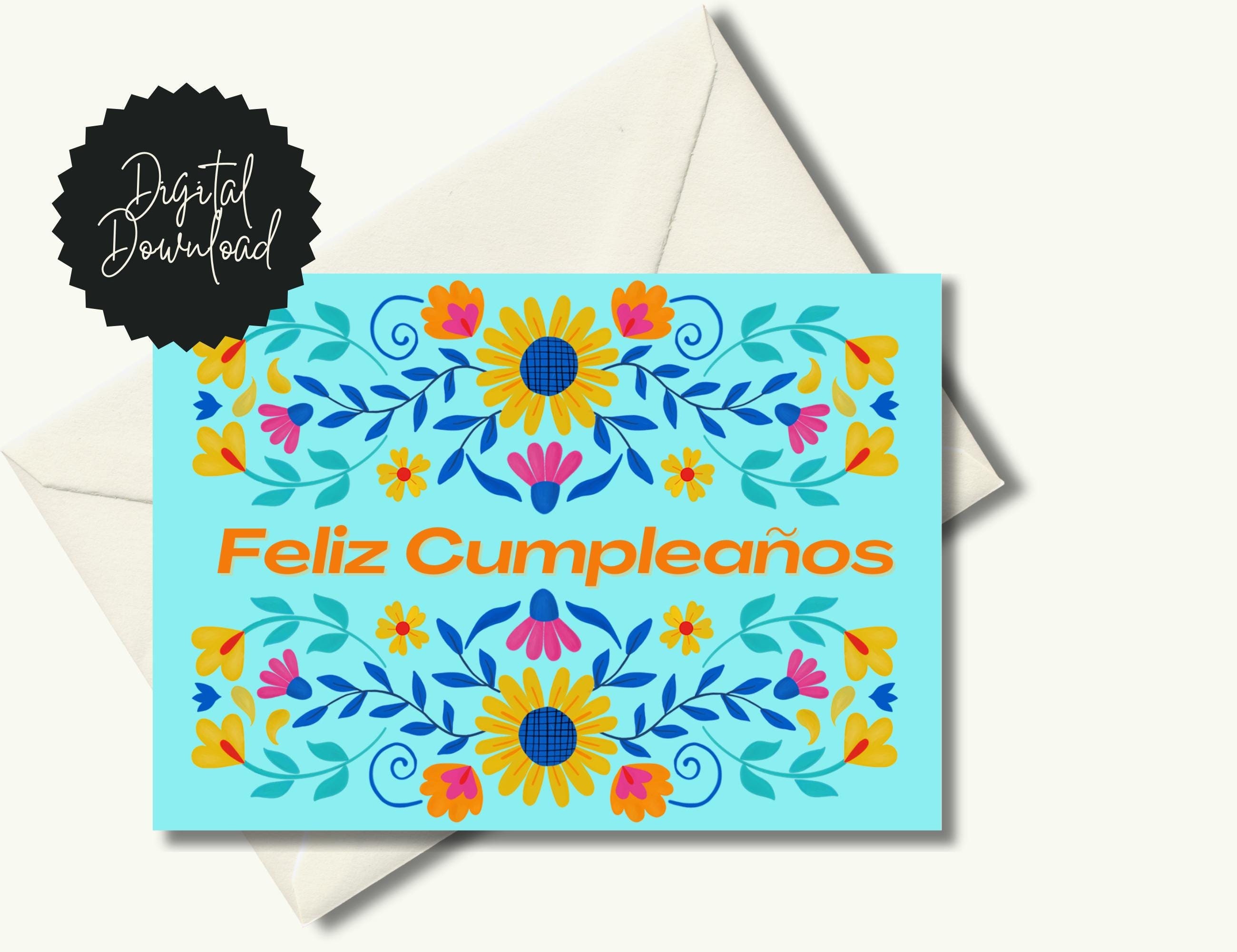 Feliz Cumpleaños | SPANISH Happy Birthday Card | Mexican Birthday ...