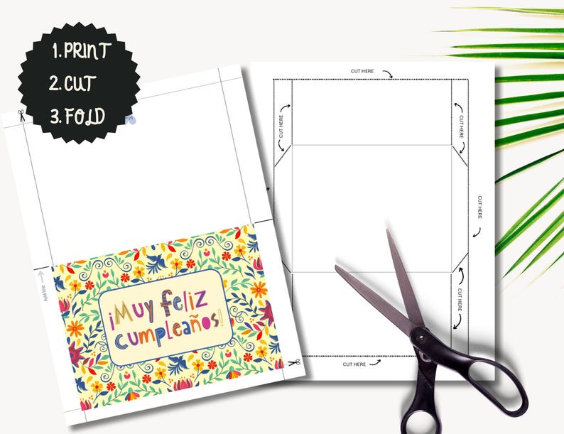 SPANISH Happy Birthday Card | Muy Feliz Cumpleaños | Mexican Birthday ...