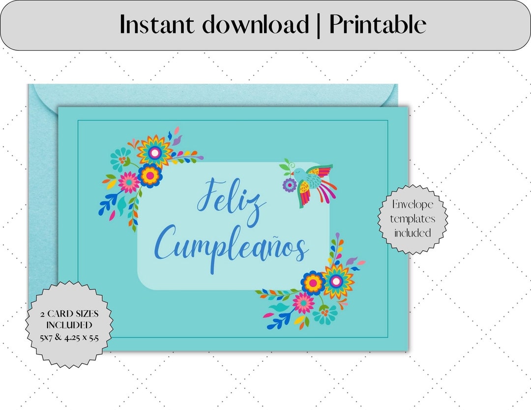 Feliz Cumpleaños | SPANISH Happy Birthday Card | Mexican Birthday ...