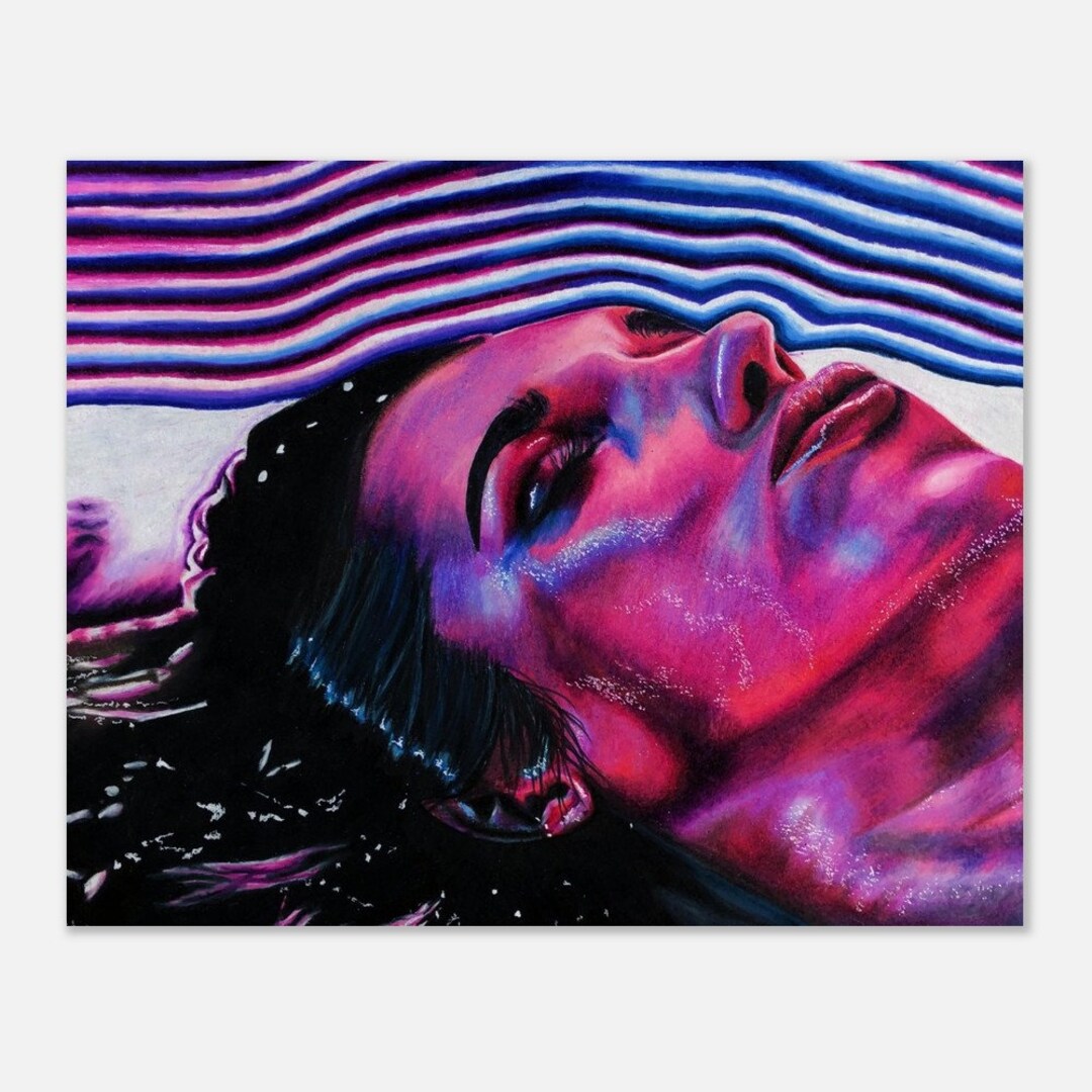 Colorful Ethereal Woman Wall Art Poster - Etsy