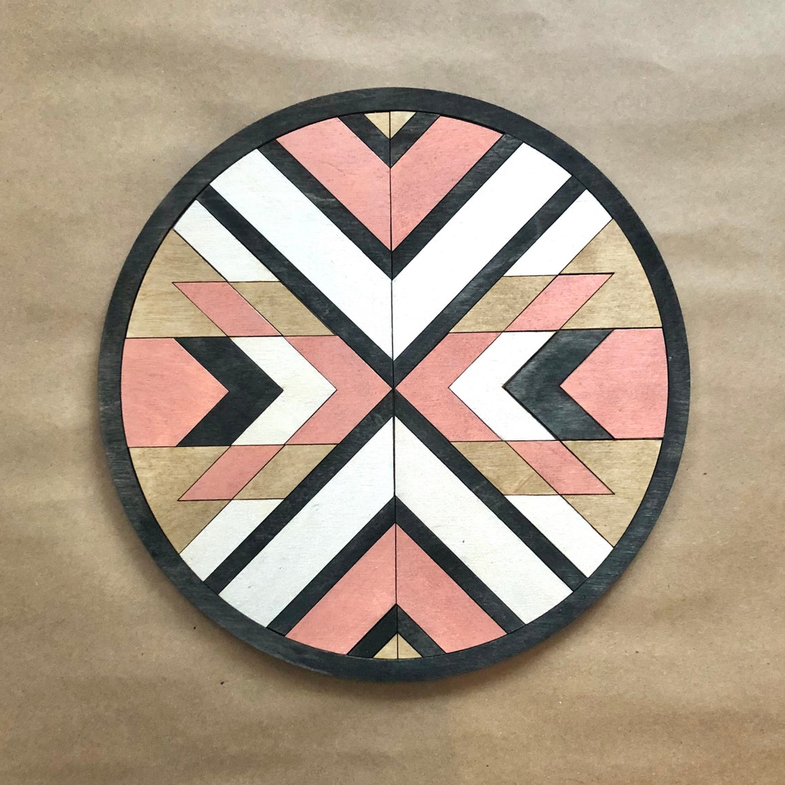 DIY Kit-diy Wooden Mosaic Craft Sign Kit Wooden Quilt Paint - Etsy