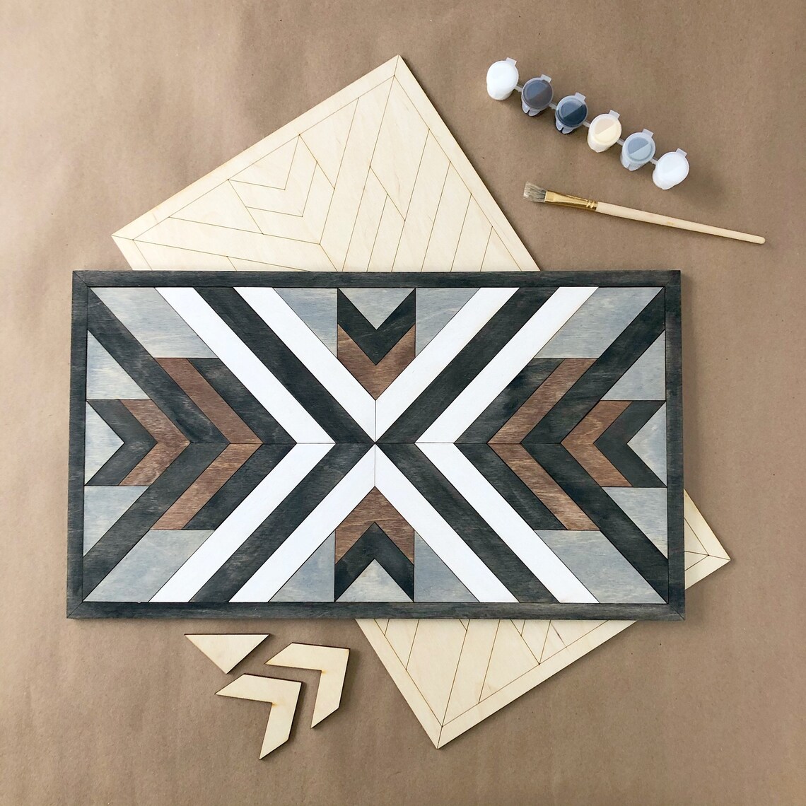 DIY Kit DIY Wooden Mosaic Craft Kit Barn Quilt Paint Kit - Etsy UK