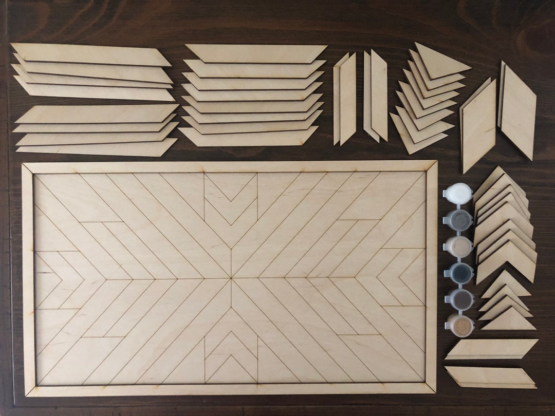 DIY Kit, DIY Craft Kit, Wooden Barn Quilt Kit, DIY Paint Kit, Craft Kit ...