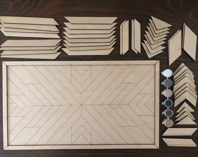 DIY Kit, DIY Craft Kit, Wooden Barn Quilt Kit, DIY Paint Kit, Craft Kit ...