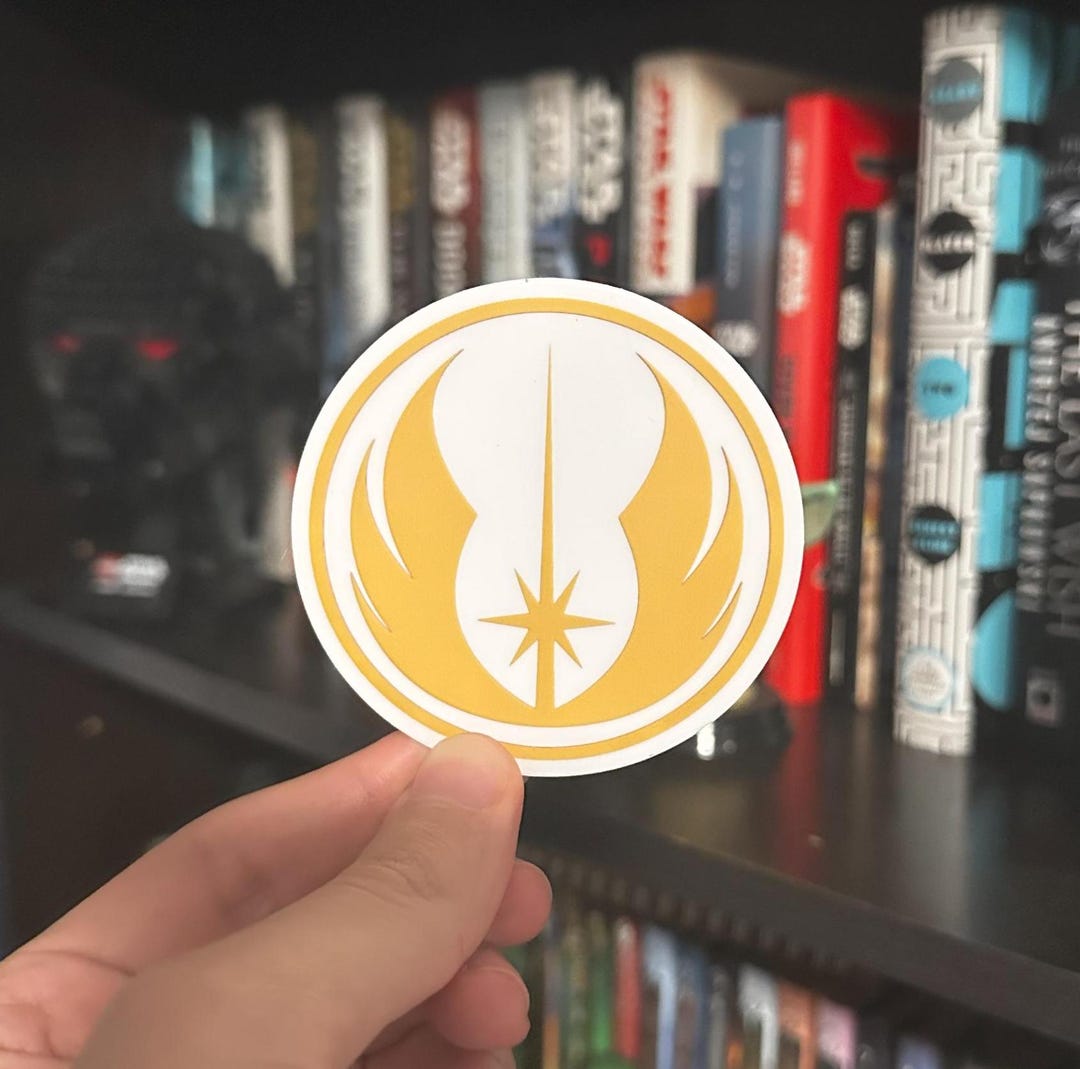 Jedi Order Crest Vinyl Sticker - Star Wars Laptop Decal - Etsy