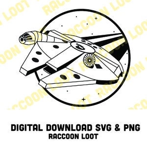 Millennium Falcon SVG | Digital Download - SVG - PNG - Star Wars ...