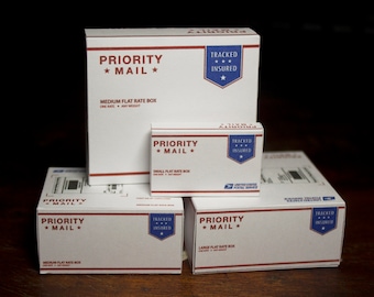 Mini Fedex Boxes Template Works on Cricut | Etsy