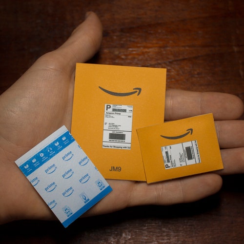 Mini Amazon Box Template Works on Cricut | Etsy