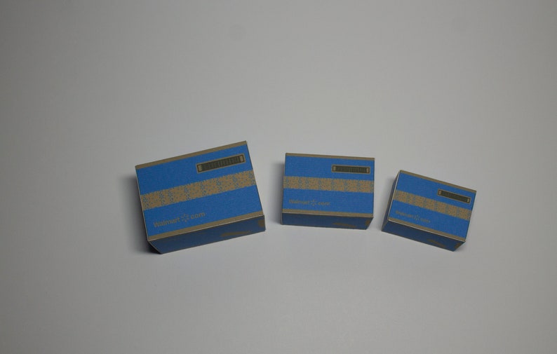 Mini Walmart Boxes Template | Works on Cricut - Etsy