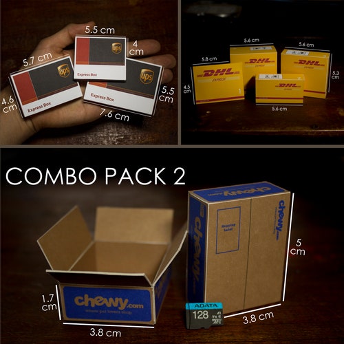 Combo Pack of Printable Miniatures UPS DHL Express and - Etsy