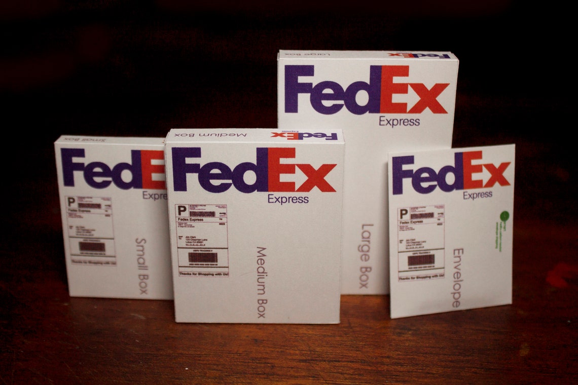 Mini Fedex Boxes Template | Works on Cricut - Etsy