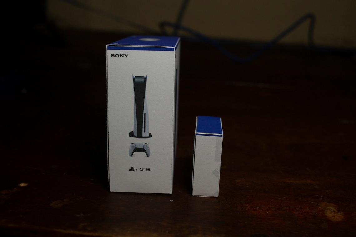 Mini Playstation 5 & Dual Sense Boxes Template | Works on Cricut - Etsy