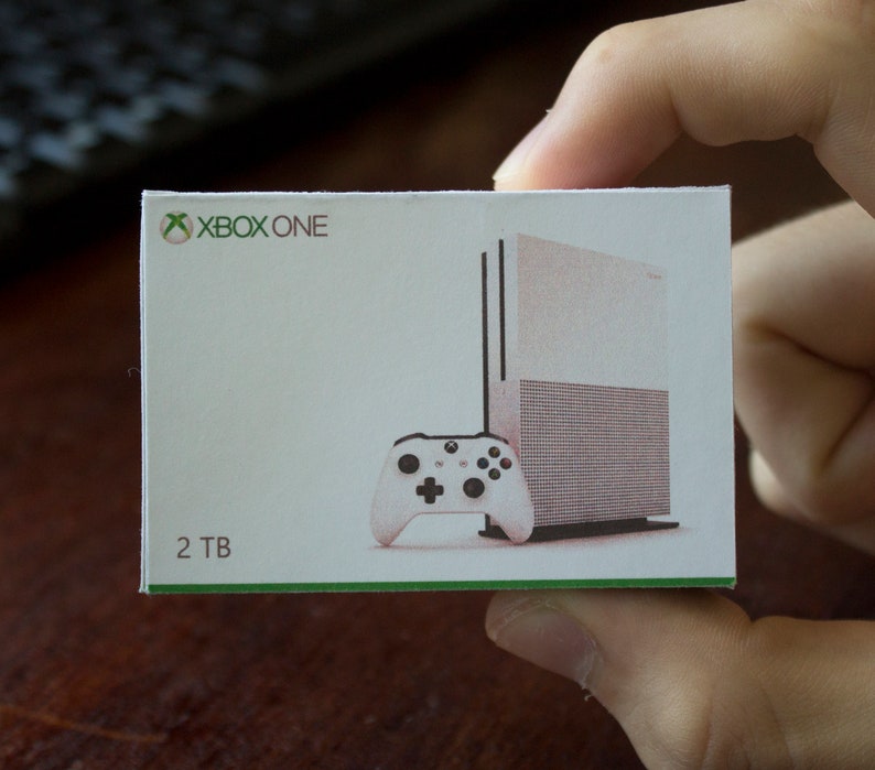 Printable Miniature Xbox One S White 2TB Paper Template 1:6 | Etsy