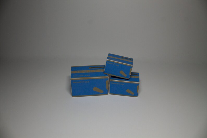 Mini Walmart Boxes Template Works on Cricut | Etsy