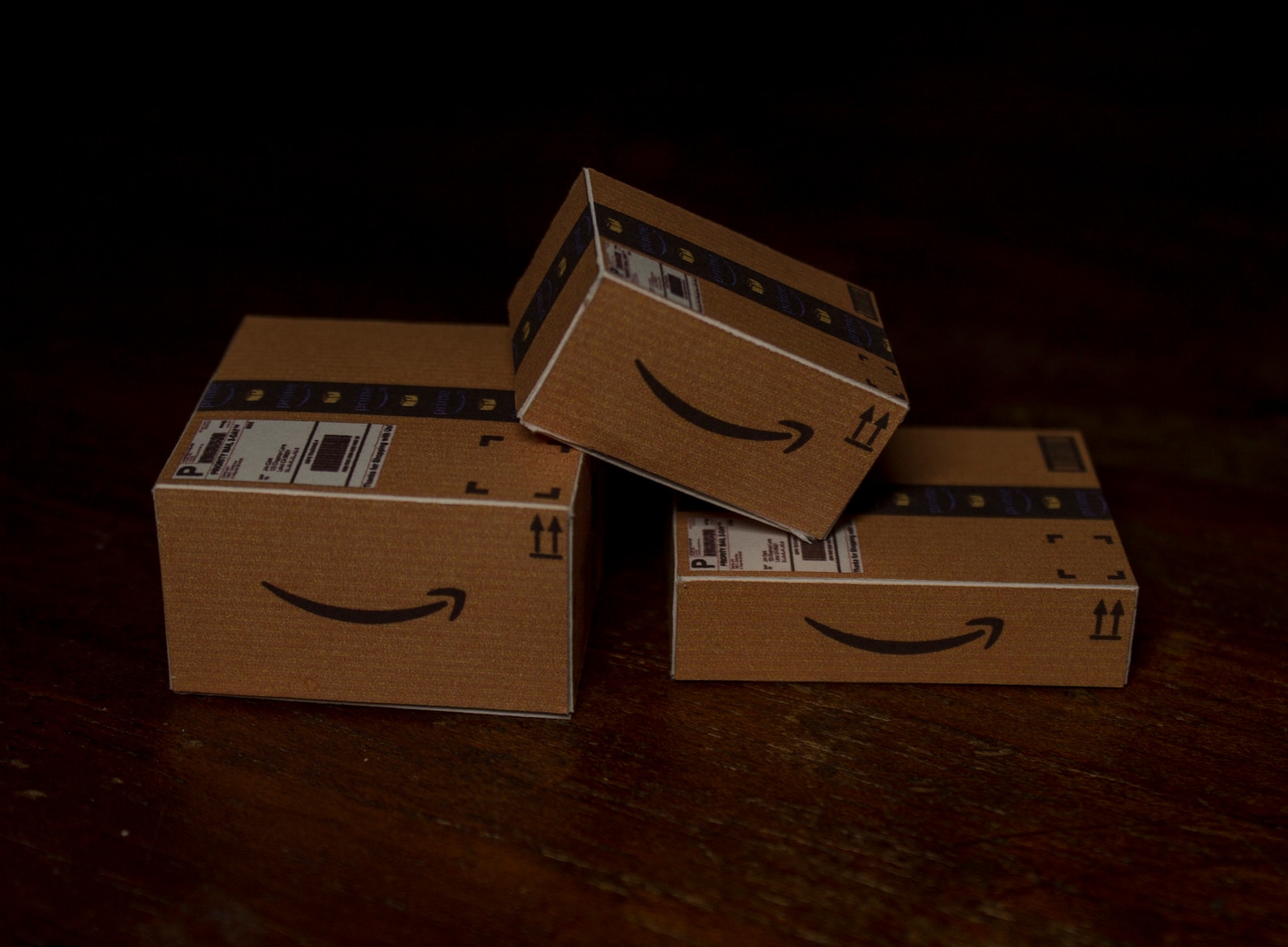 Mini Amazon Box Template Works on Cricut - Etsy